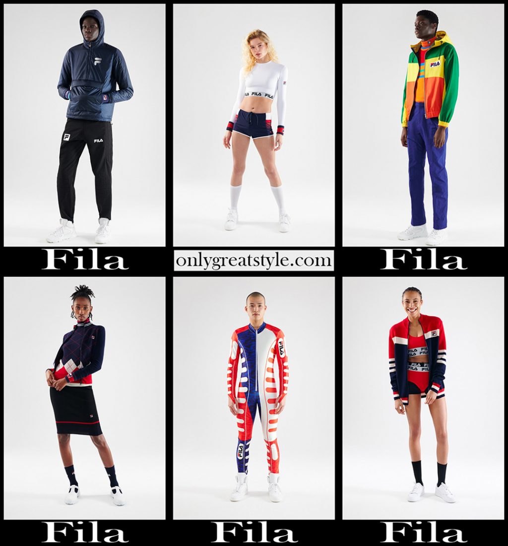 Fashion Fila fall winter 2021-2022 clothing collection